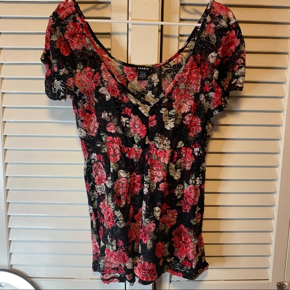 torrid | Tops | Torrid Plus Size Lace Blouse | Poshmark